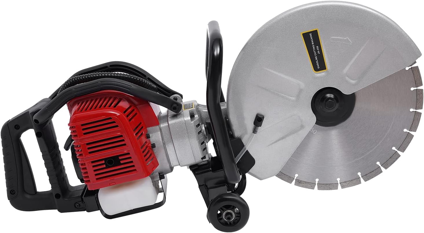 52CC Gas Power Concrete Saw 2-Stroke Cut Off Saw With 350mm saw blade ...