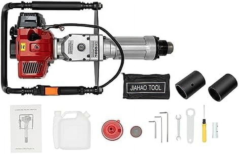 52CC Gas Powered T Post Driver 2 Stroke Pile Driver Hammer Fence Post Driver Gas Piledriver ...