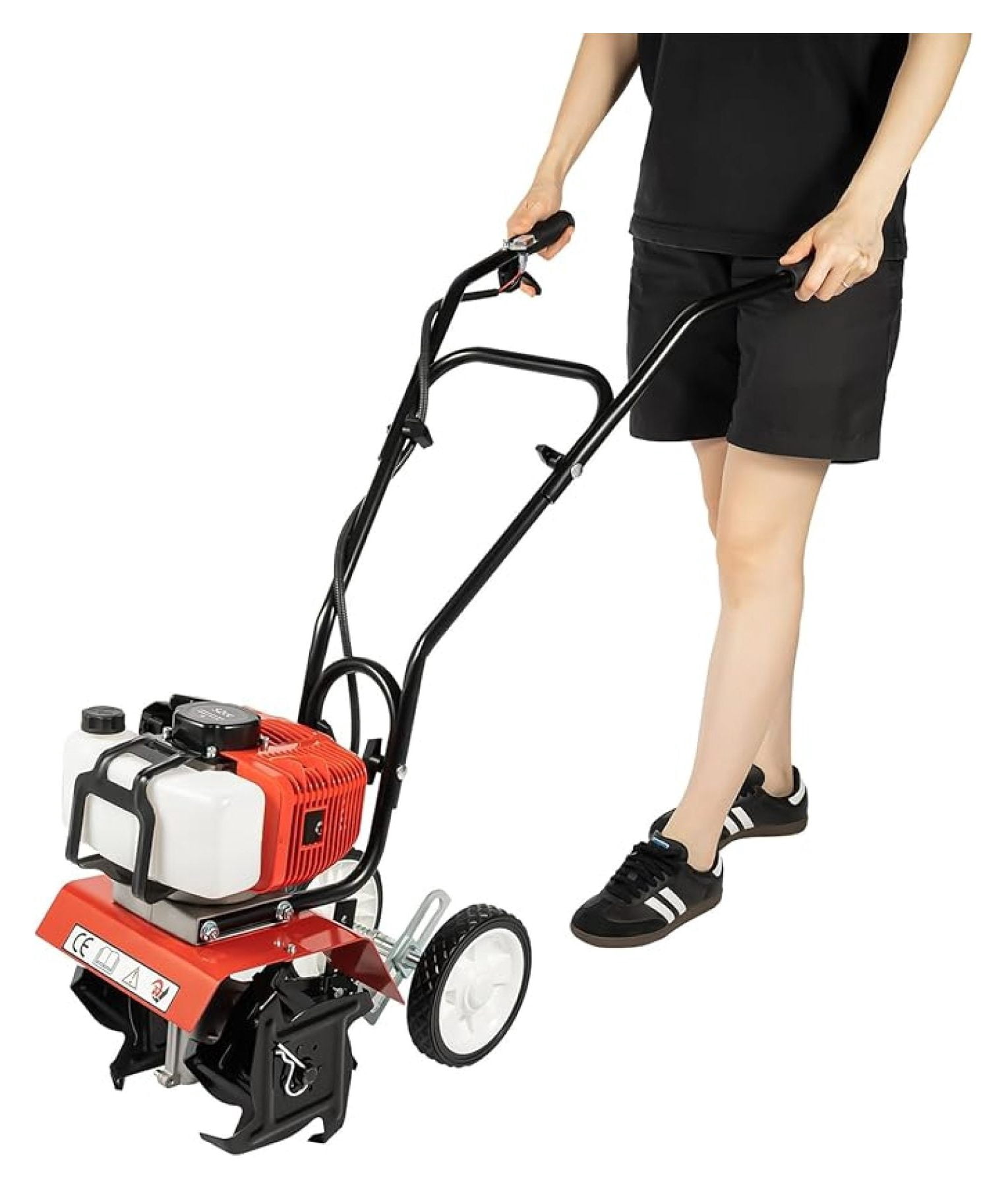 52CC Tiller Cultivator,2-Stroke Gas Powered Garden,Tiller for Gardening ...