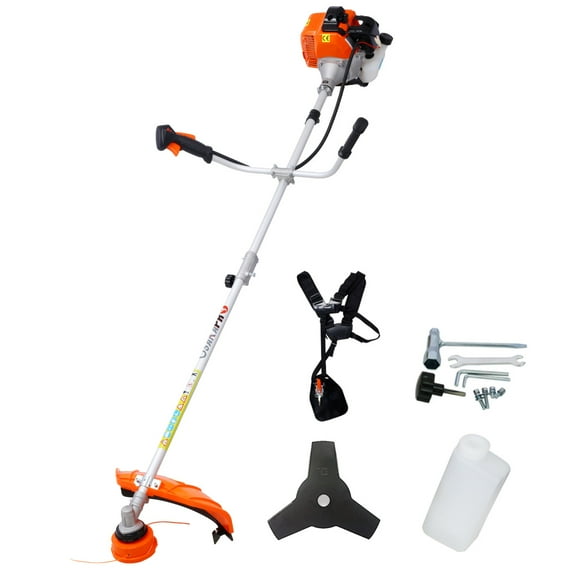 52Cc Gas Powered Weed Wacker 2-In-1 String Trimmer And 10-Inch Brush ...