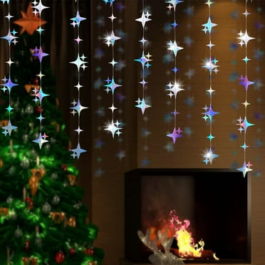 39ft Party Decoration Circle Dot Garland, Twinkle Star Streamer ...