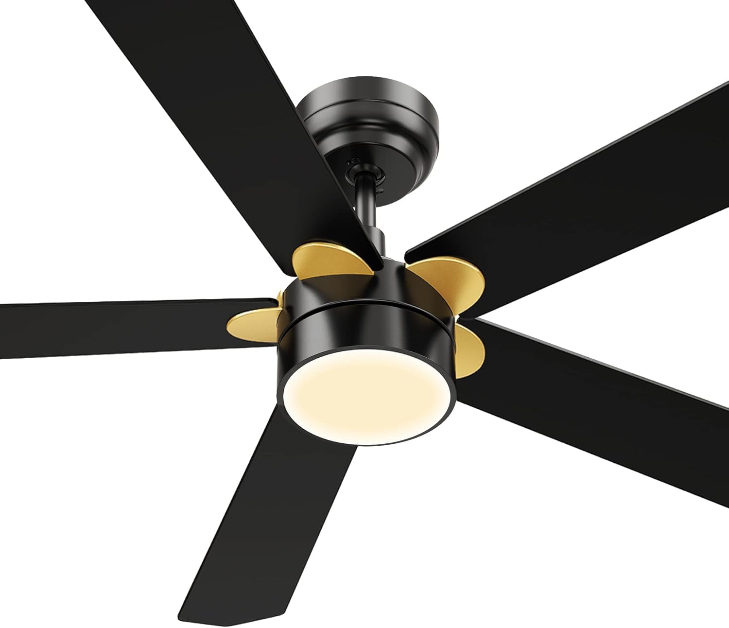 52Inch Smart Ceiling Fan with Lights and Remote, Silent DC Motor |8hrs ...