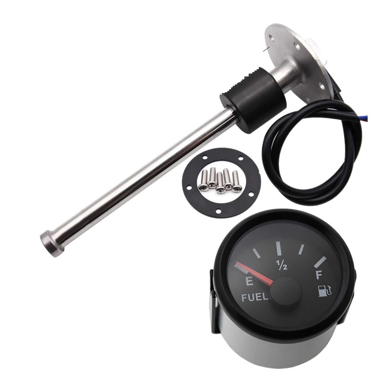 52MM Fuel Level Gauge With 0-190ohm Fuel Level SensorFuel Sender Unit ...