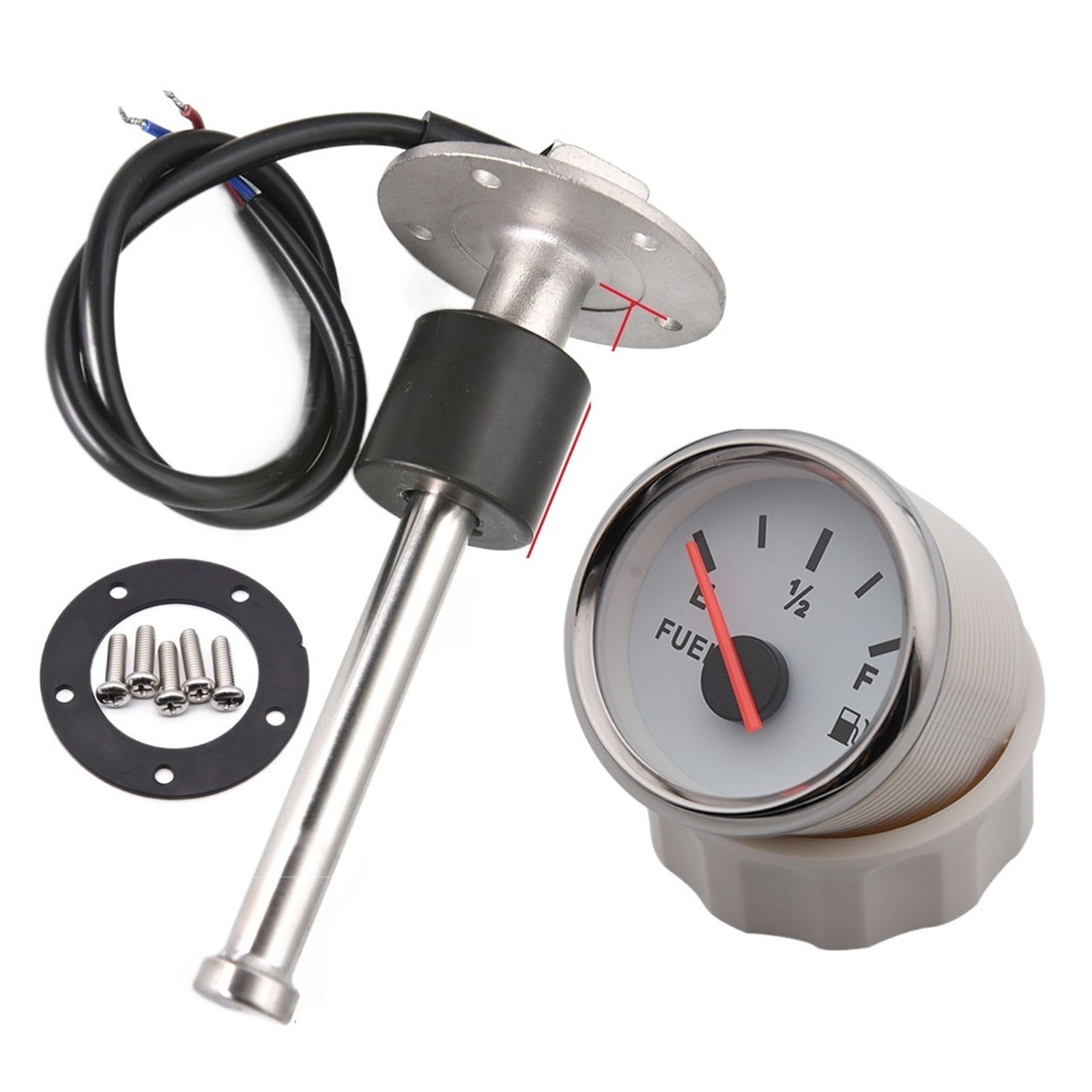 52MM Fuel Level Gauge With Fuel Level Sensor 100 125 150 200 250 400 ...