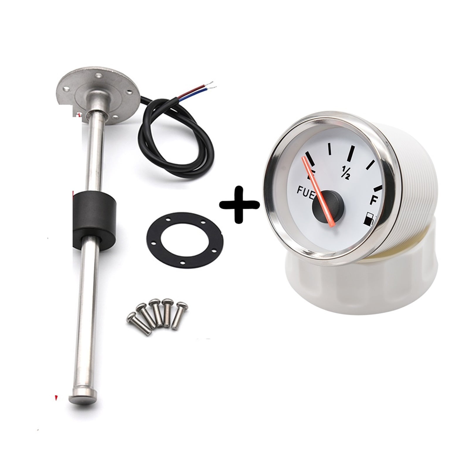 52MM Fuel Level Gauge With Fuel Level Sensor 100MM 125MM 150MM 200MM 250MM 0-190ohm Oil Liquid ...