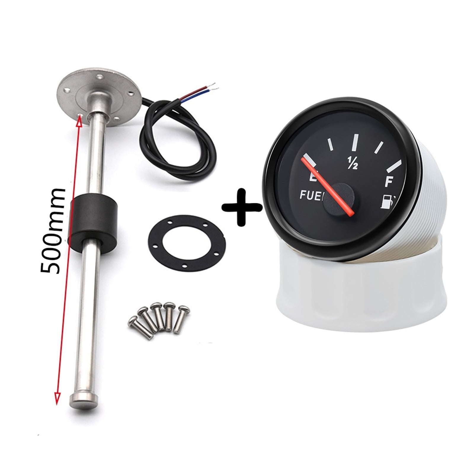 52MM Fuel Level Gauge With Fuel Level Sensor 100MM 125MM 150MM 200MM 250MM 400MM 0-190ohm Oil ...