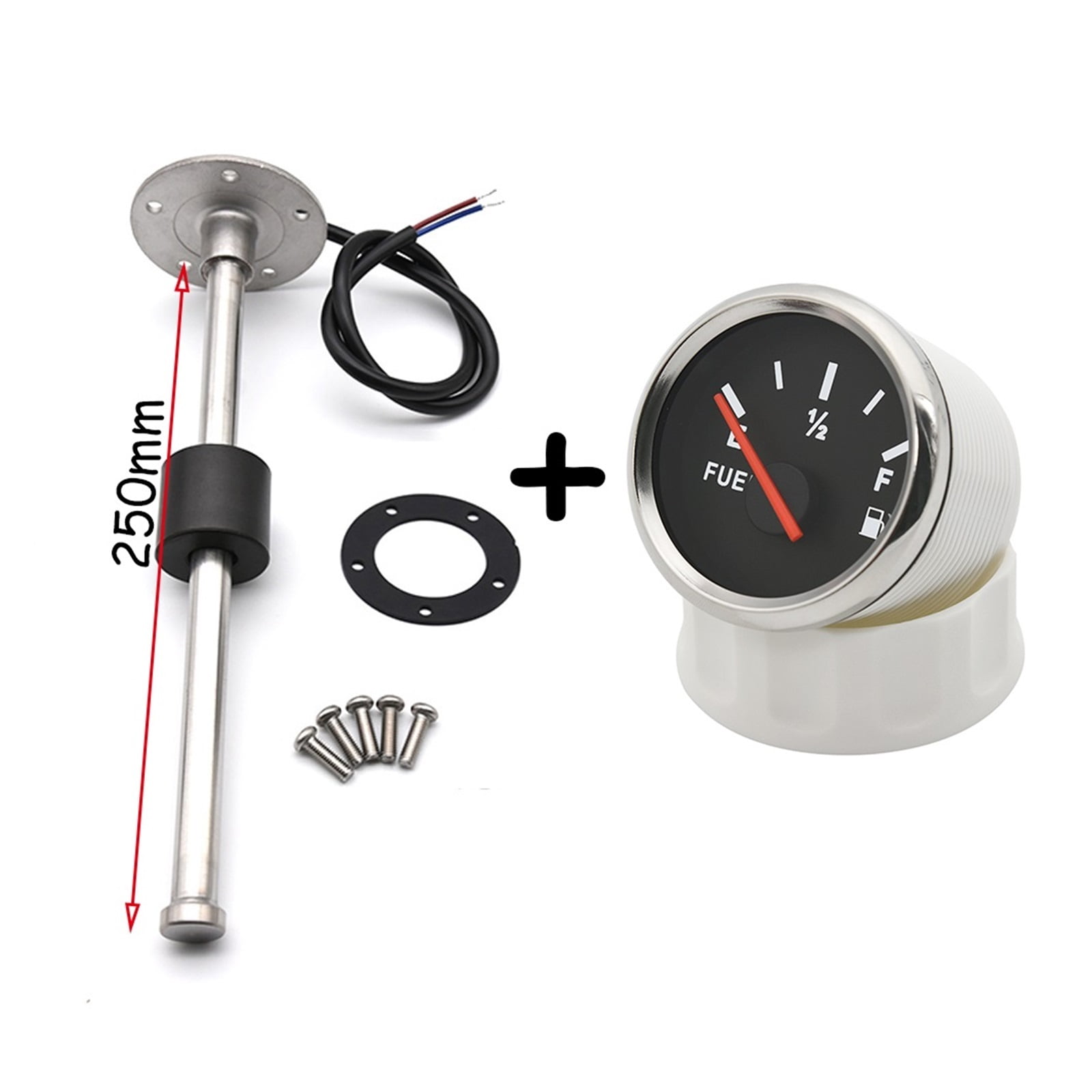 52MM Fuel Level Gauge With Fuel Level Sensor 100MM 125MM 150MM 200MM ...