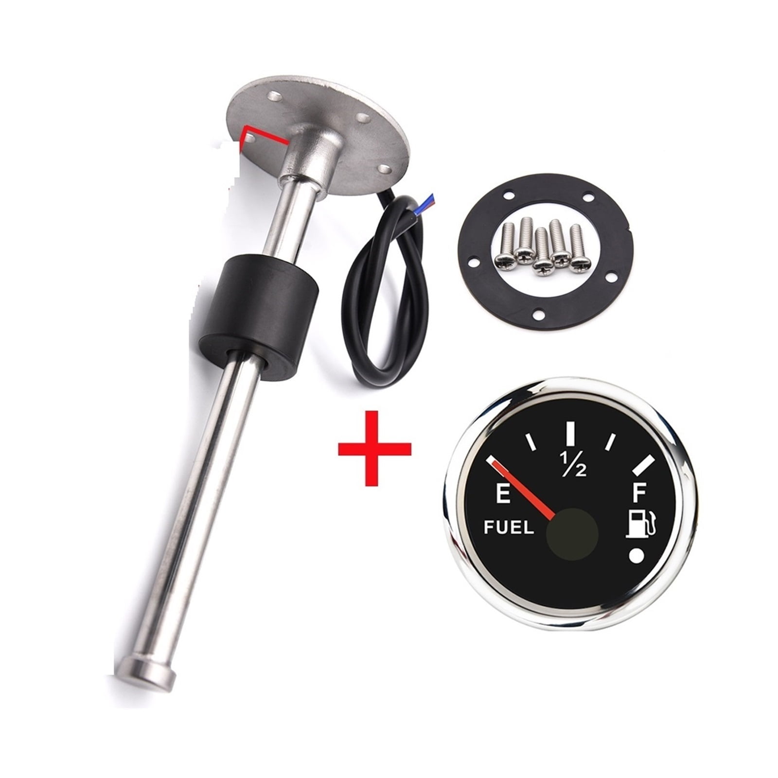 52MM Gauge Fuel Level Gauge 0-190ohm/240ohm-33ohm Fuel Tank Level ...