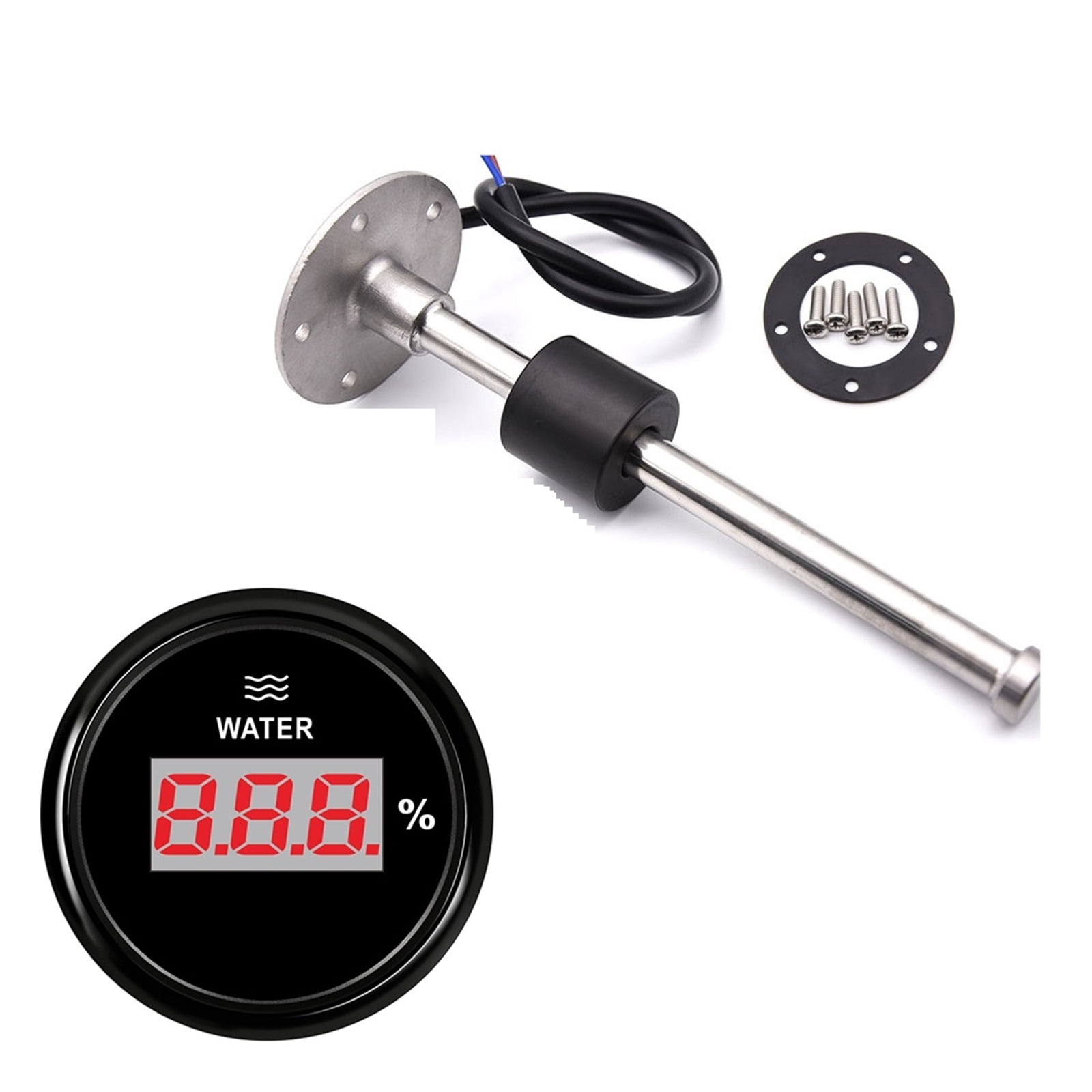 52MM Gauge Water Level Gauge Red Light 240-33Ohm Water Tank Level ...