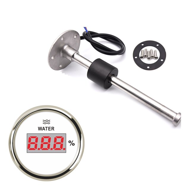 52MM Gauge Water Level Gauge Red Light 240-33Ohm Water Tank Level ...