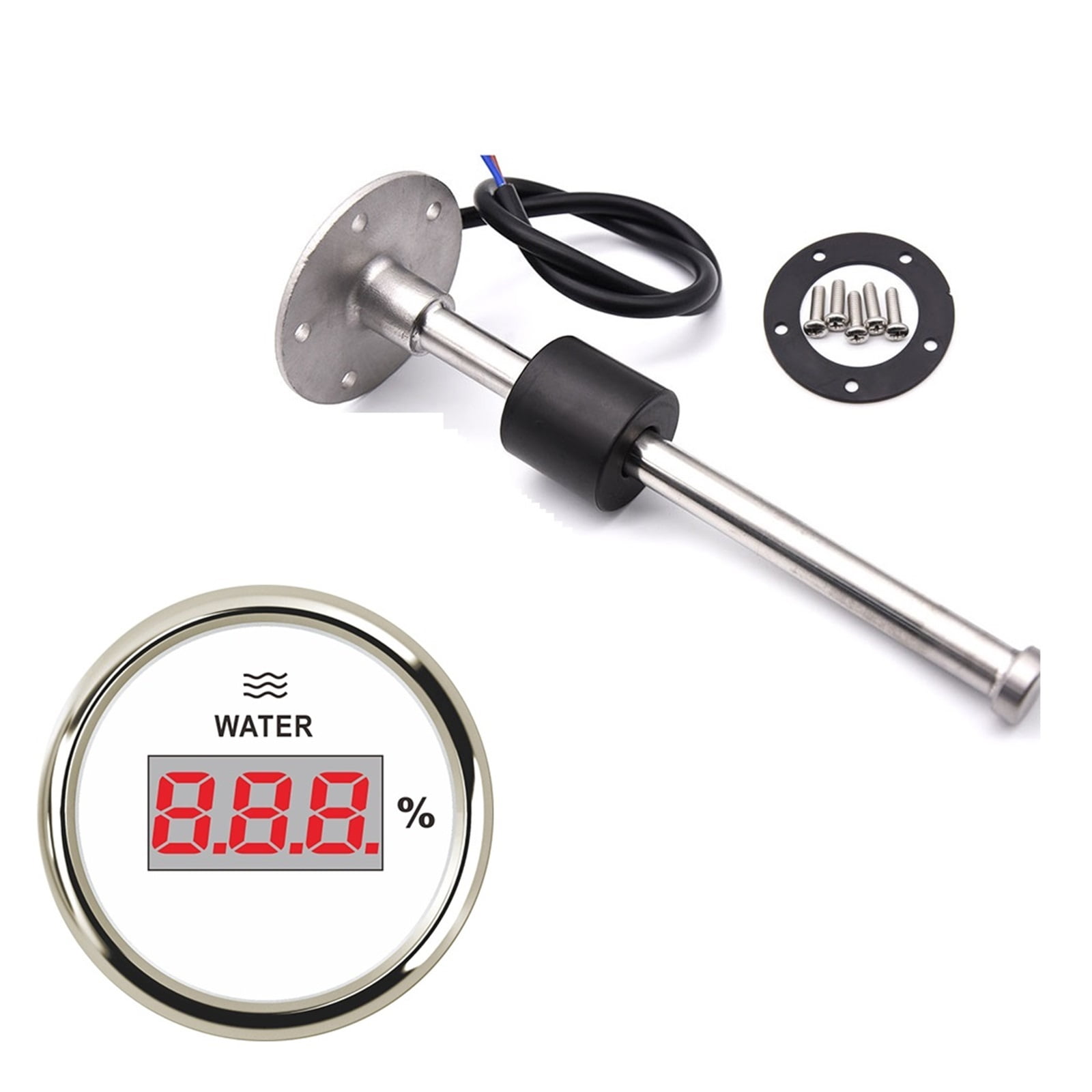 52MM Gauge Water Level Gauge Red Light 240-33Ohm Water Tank Level ...