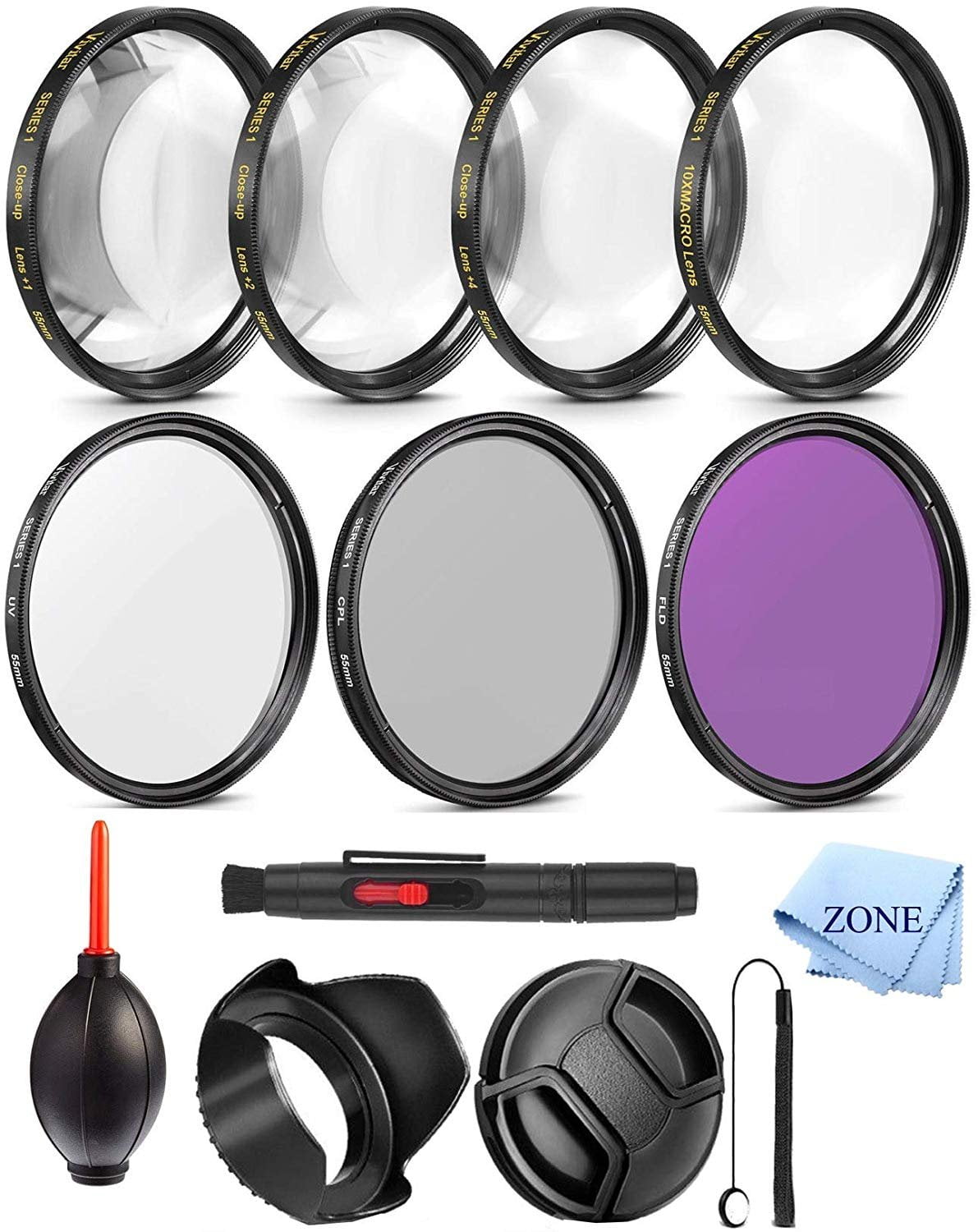 52MM Professional UV CPL FLD Lens Filter and Close-Up Macro Accessory ...
