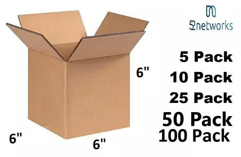 52Networks, 10 ct 6x6x6 Cardboard Paper Boxes Mailing Packing Shipping ...