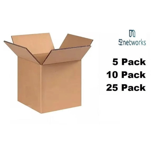 52Networks, 10 ct 8x8x4 Cardboard Paper Boxes Mailing Packing Shipping ...