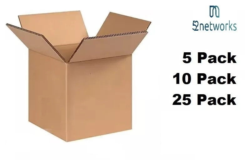 52Networks, 25ct 8x8x4" Cardboard Paper Boxes Mailing Packing Shipping ...