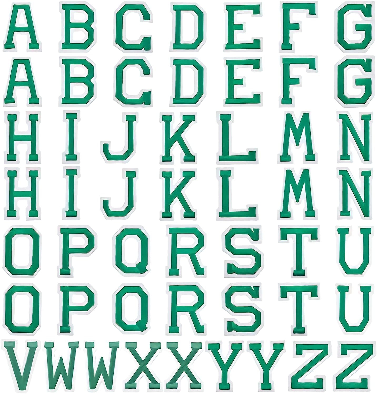 52PCS 2 Inch Iron on Alphabet Patches Letter Patch Sticker Seif ...