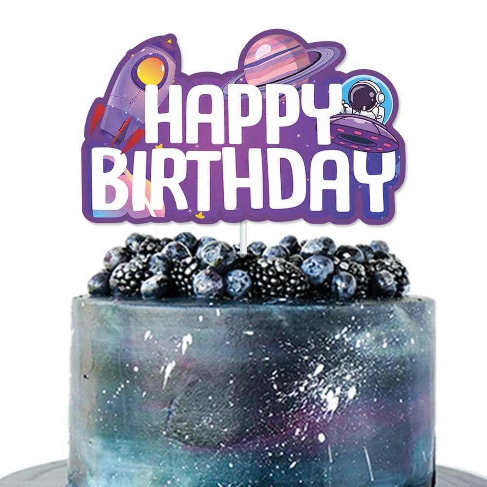 52PCS Space Galaxy AJH3 Birthday Decorations, Outer Space Themed Party ...