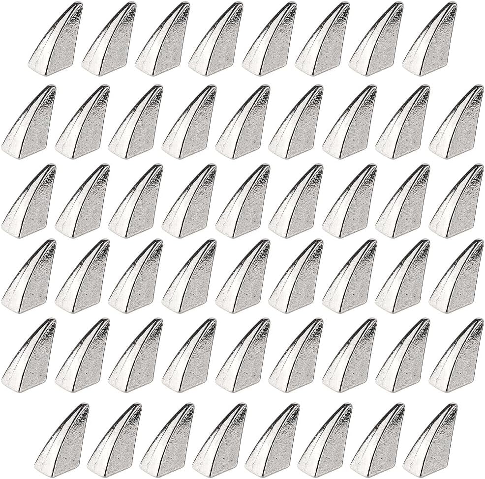 52Pcs 22mm Black Dragon Claw Spike and Studs Metal Punk Rock Spikes ...