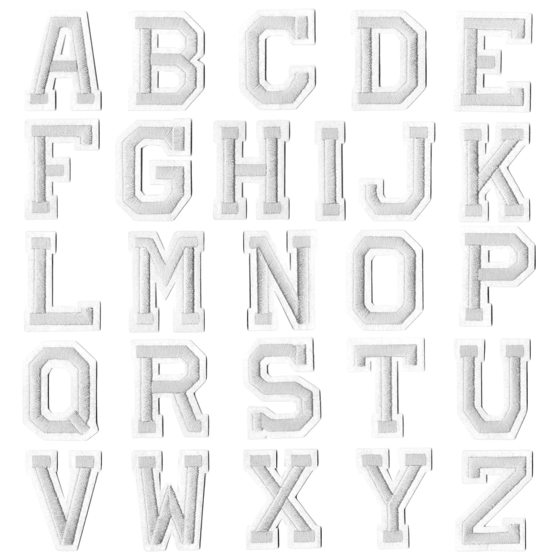52Pcs Iron On Letter Patches, Alphabet Applique Patches Letters A-Z ...