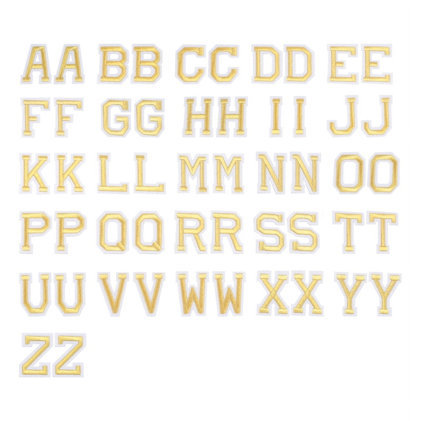 52Pcs Iron on Letter Patches, Applique Letter Patches, Sew on Letter ...