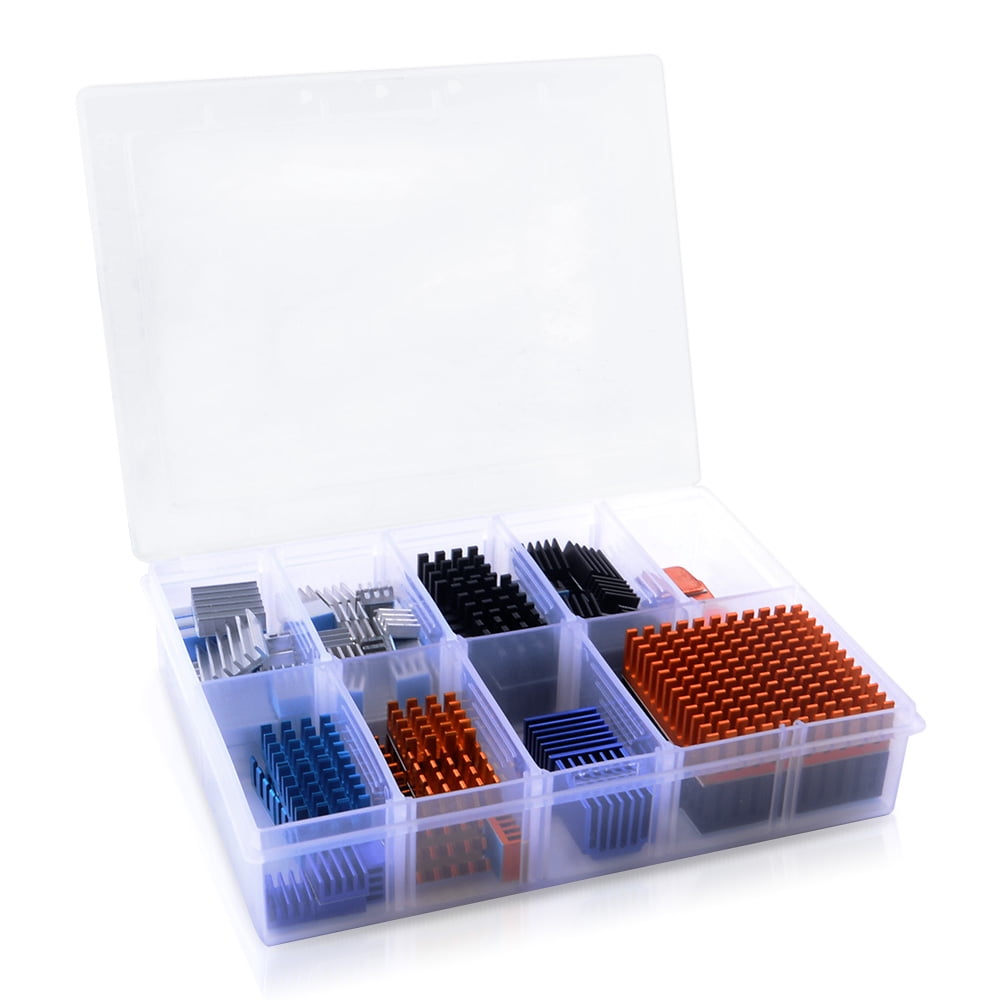 52Pi 102pcs Heatsink Kit with Conductive Adhesive Tape, Cooler Heat Sink Cooling Raspberry Pi ...