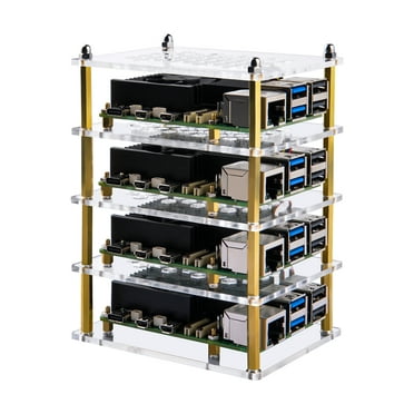 52Pi Aluminum Case for Raspberry Pi 5, Active Cooler for Raspberry Pi 5 4GB/8GB - Walmart.com