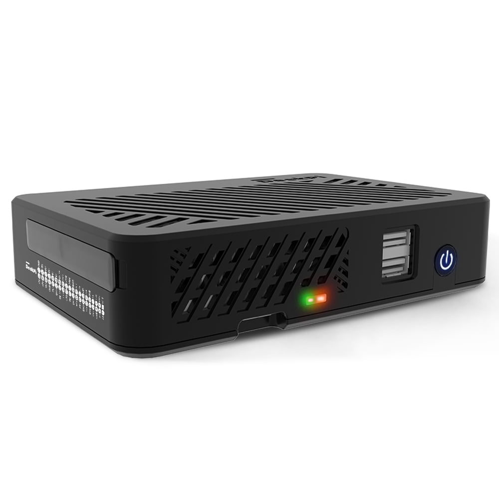 52Pi DeskPi Lite Pi 4 Case with Power Button/Heatsink with PWM Fan/Dual ...
