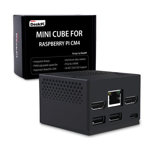 52Pi DeskPi Mini Cube for Raspberry Pi Compute Module 4/5 (CM4/CM5) - Walmart.com