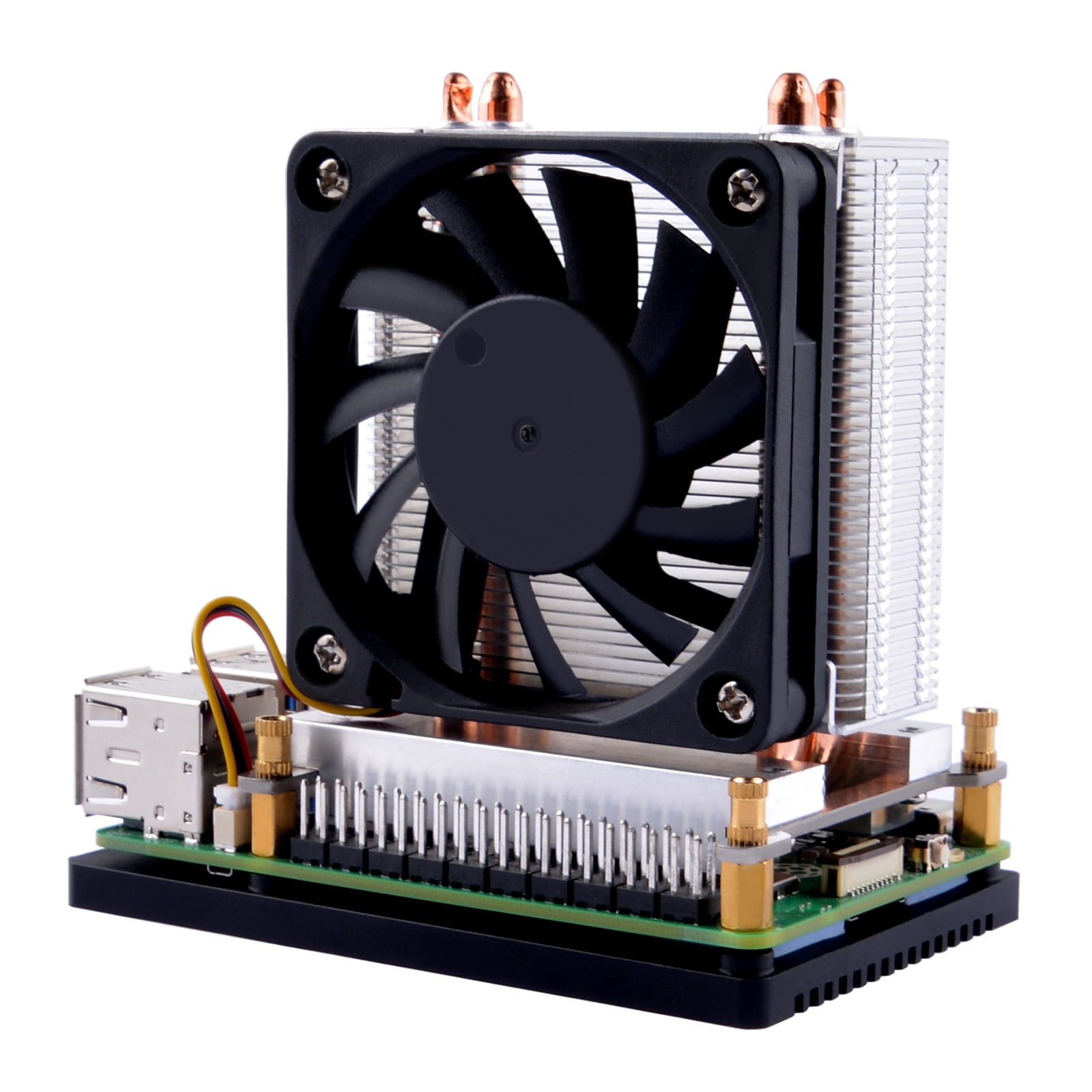 52Pi ICE Tower Plus for Raspberry Pi 5 8GB 4GB, Aluminum Heatsink with ...
