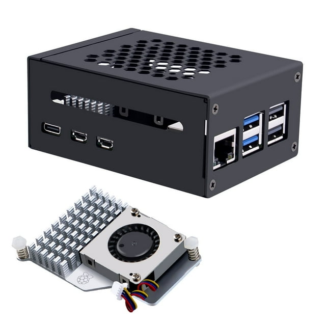 52Pi Metal Case for Raspberry Pi 5, with Raspberry Pi Active Cooler for ...