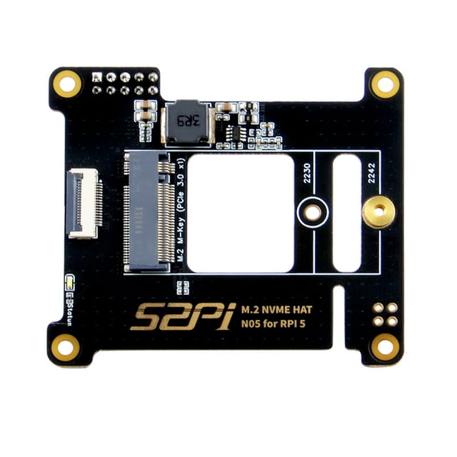 52Pi N05 M.2 NVME PCIe Peripheral Board for Raspberry Pi 5, Support M.2 ...