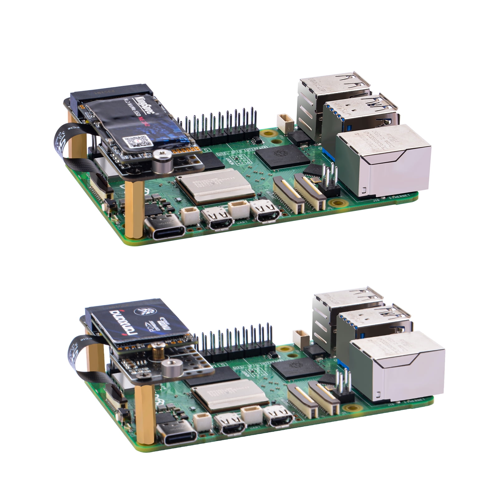 52Pi N10 Tiny PCIe M.2 Key-M NVMe SSD PCIe Peripheral Board for ...