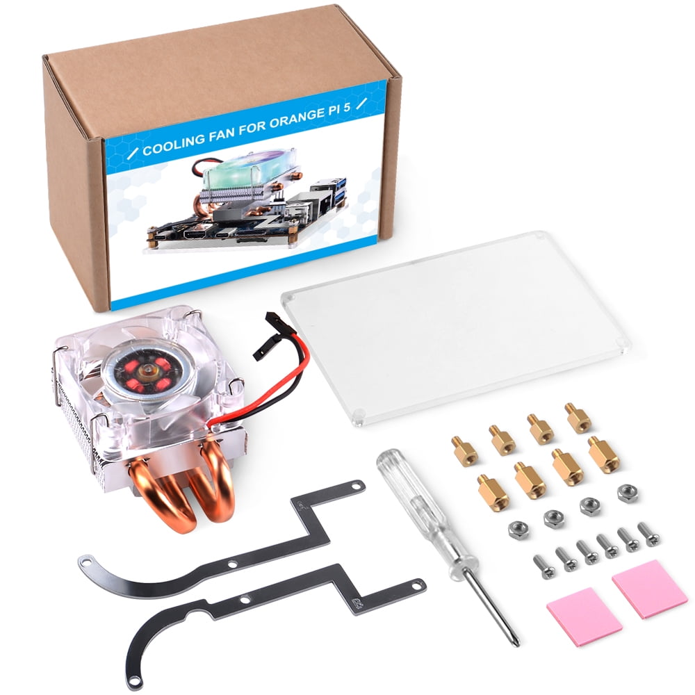 52Pi Orange Pi 5/5B Cooling Fan with Heatsink, Orange Pi 5/5B Low ...