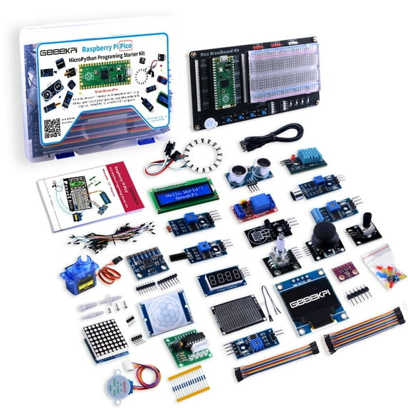 52Pi Raspberry Pi Pico Micro Python Programing Kit for Raspberry Pi Beginners & Software ...