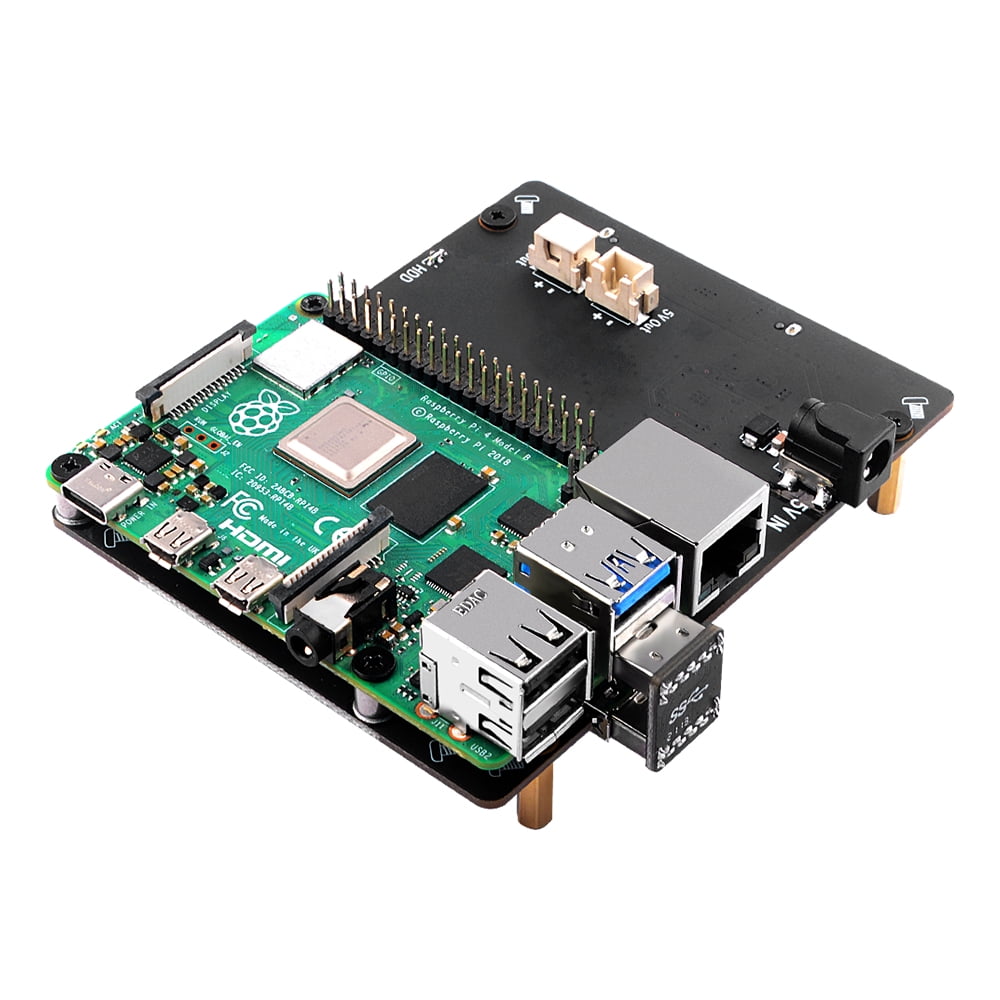 52Pi SATA Storage for Raspberry Pi 4, 2.5 inch SATA HDD/SSD Expansion ...