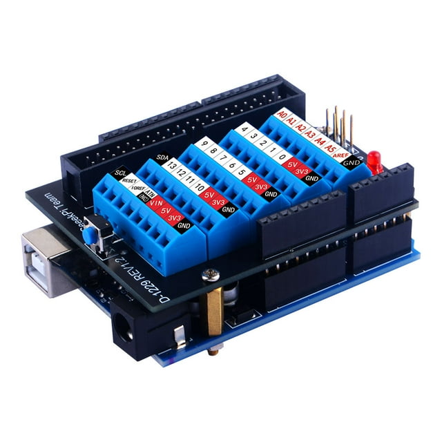 52Pi Screw Terminal Hat for Arduino UNO, GPIO Screw Terminal Block ...