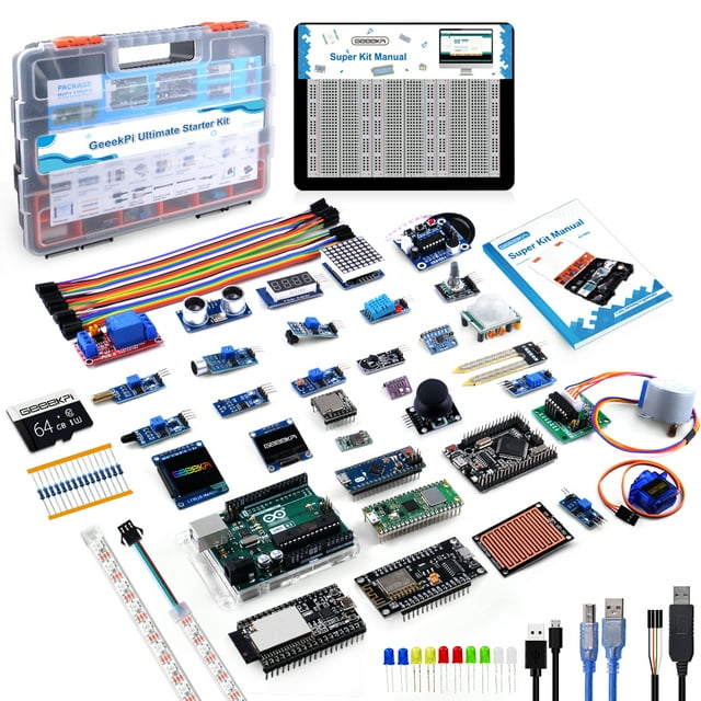 52Pi Ultimate Starter Kit Comes with Raspberry Pi Pico w, Sensor Board Module for Raspberry Pi ...