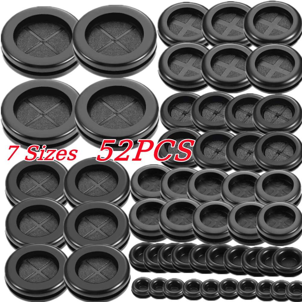 52X Rubber Grommet Firewall Hole Plug Electrical Wiring Gasket ...