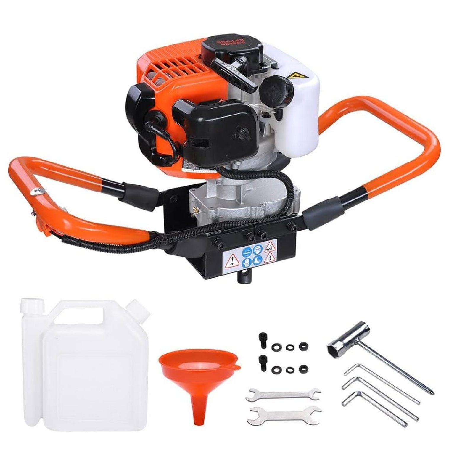 52cc 2.2HP 2 Stroke Gas Powered Post Hole Digger Engine V-Type 1 Man ...