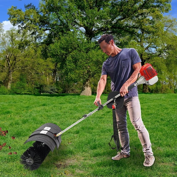 52cc 2.3HP Gas Powered Handheld Lawn Sweeper, Professional 20.47" Wide ...