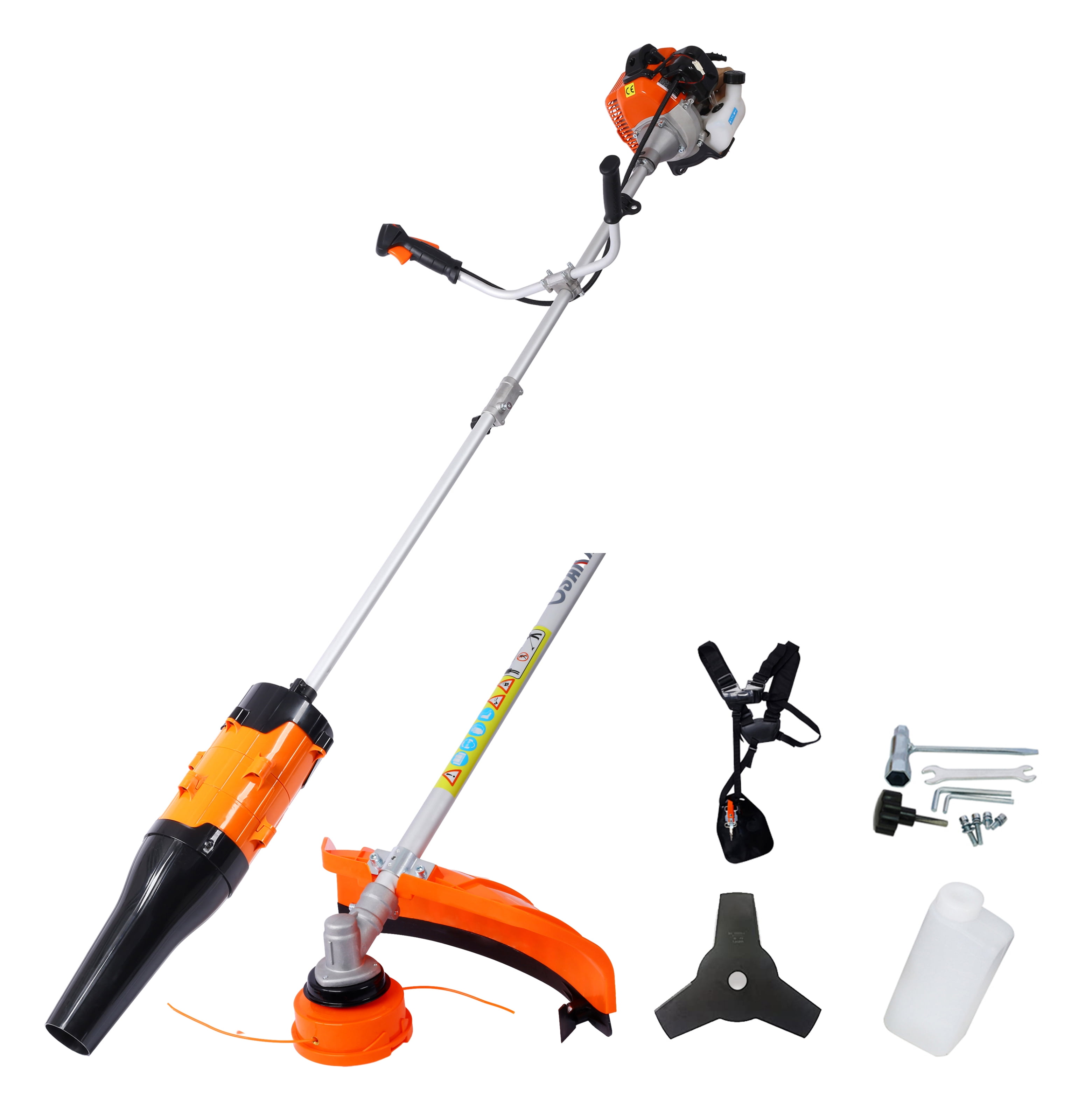 52cc Gas Weed Wacker 3-in-1 - String Trimmer, Brush Cutter, Blower w ...
