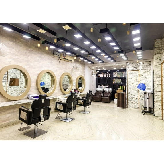 52in*60in Fabric Modern Barber Shop Backdrop for Photography Hair Salon ...