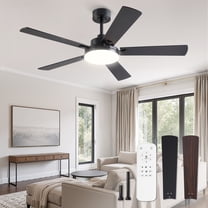 Lokivas 42in Modern Ceiling Fans with Lights and Remote, Low Profile ...