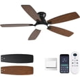 52inch Ceiling Fans with Lights, Low Profile Ceiling Fan with Light and ...