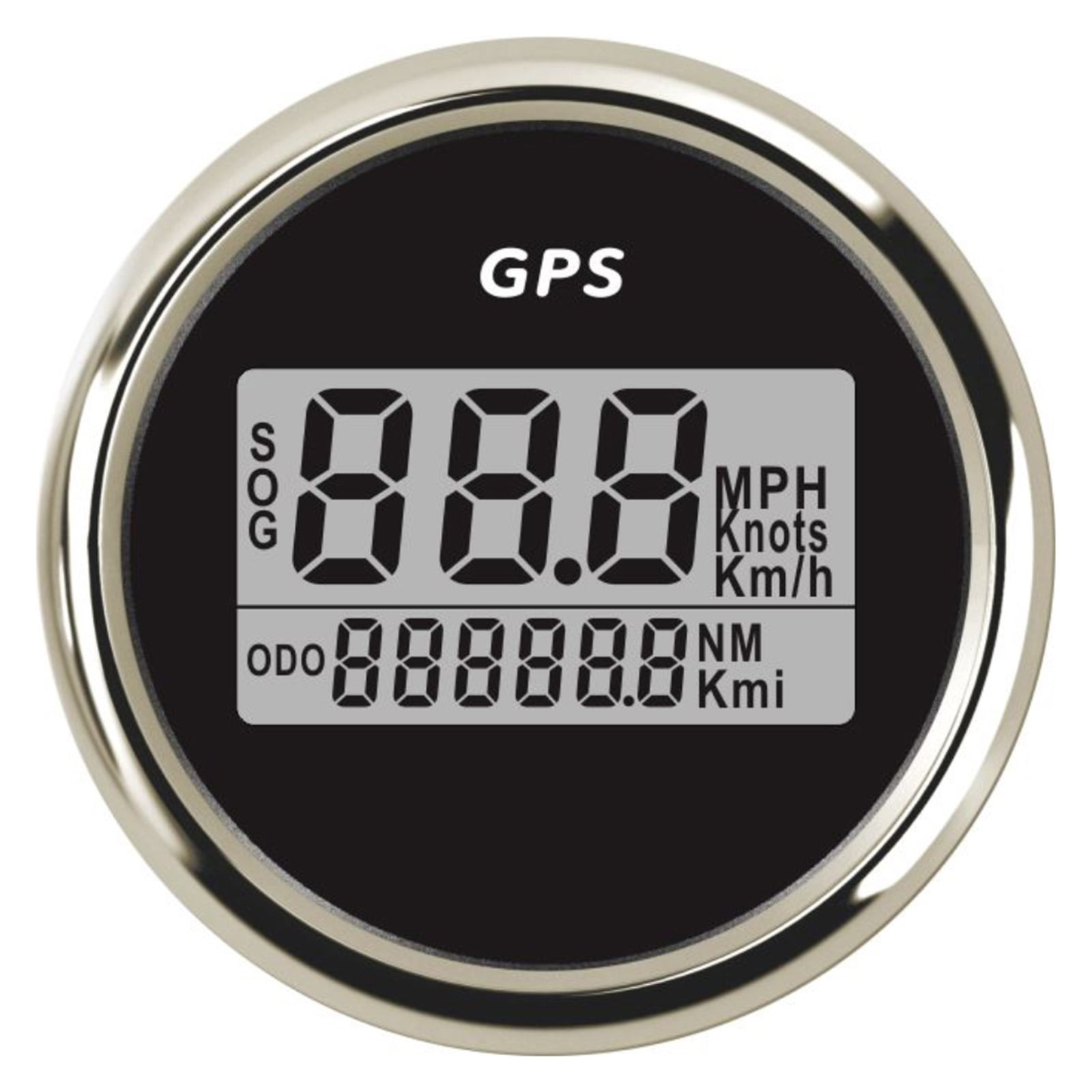 52mm 2 Inch Universal Digital GPS Speedometer Gauge With Red Backlight ...