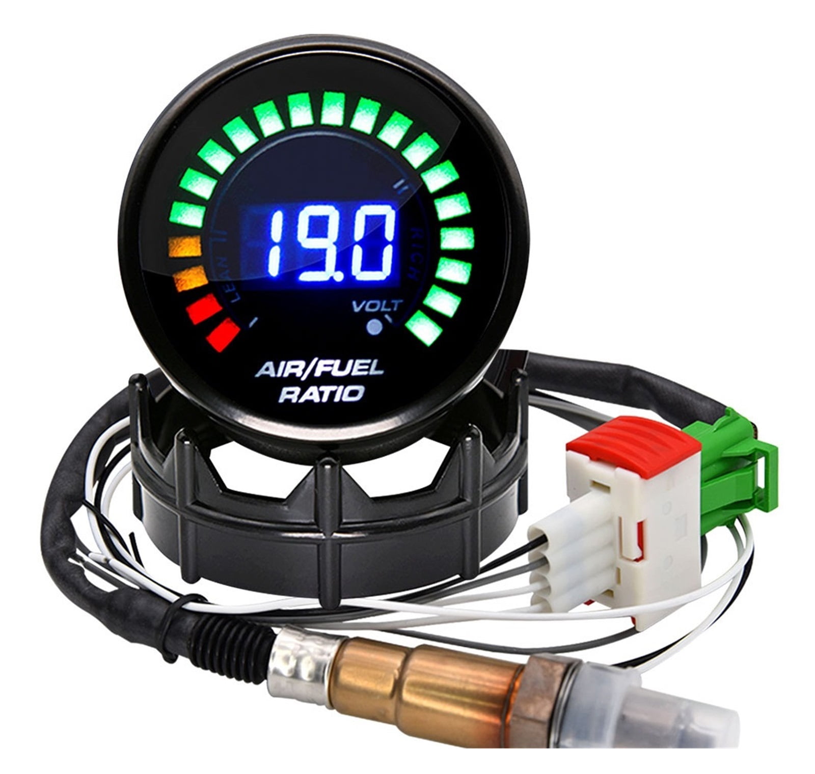 52mm Digital Pointer Air Fuel Ratio Gauge 7 Color Led 2" 52mm Air/Fuel ...