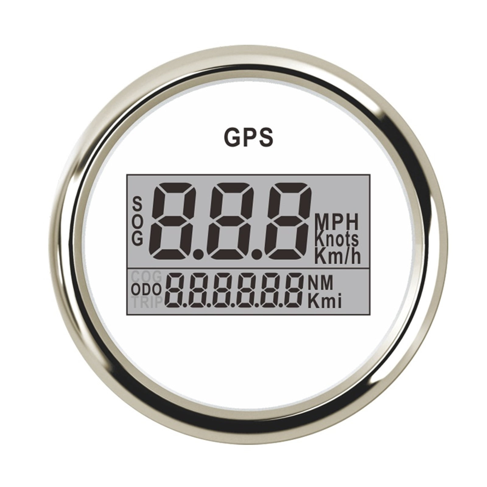 52mm Boat Car Digital GPS Speedometer Gauge 0~999 Odometer MPH Km/h ...