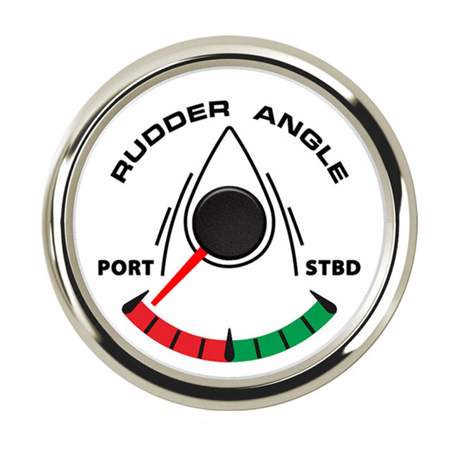 52mm Boat Marine Rudder Angle Indicator 0-190 ohm With Rudder Angle ...