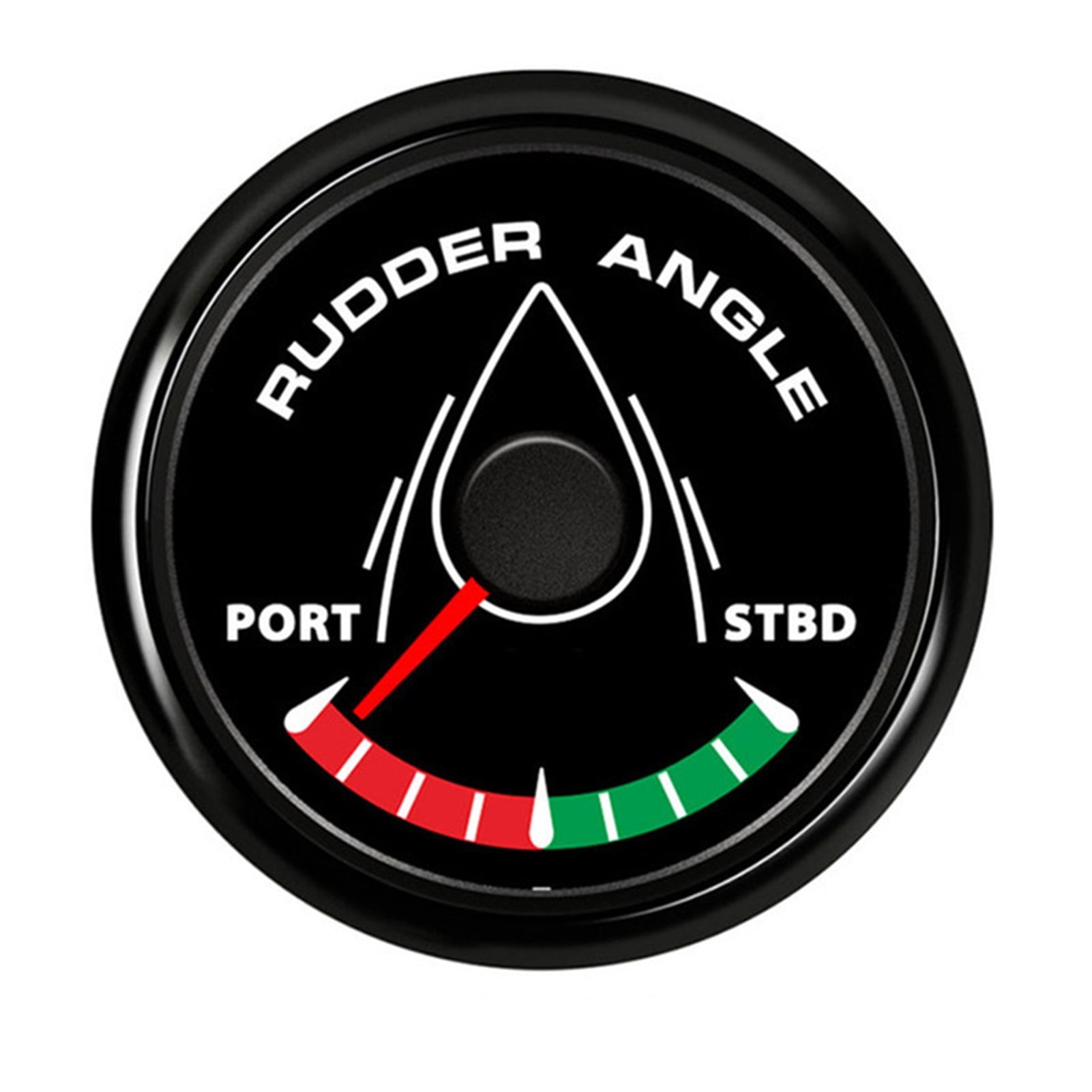 52mm Boat Marine Rudder Angle Indicator 0-190 ohm With Rudder Angle ...
