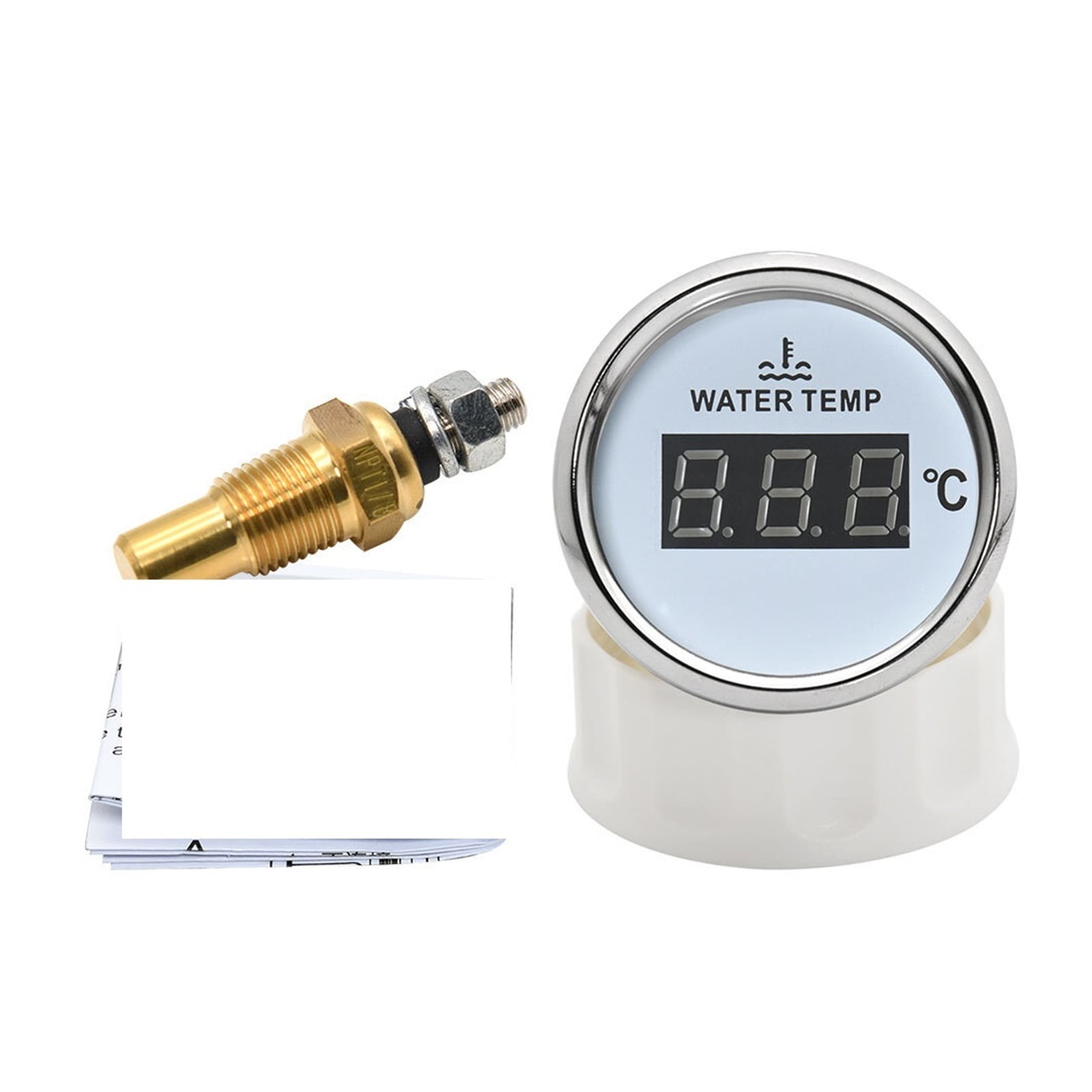 52mm Car Truck Boat Water Temp Gauge Temperature Sensor 40-120 Celsius ...